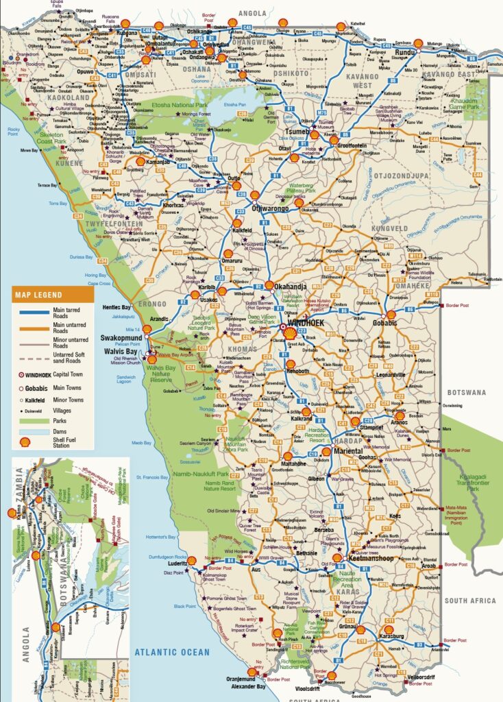 Maps of Namibia - Namibia App